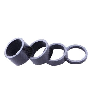 awstroe Bicycle Headset Spacer, 4pcs Headset Spacers Carbon, Mountain Bike Handlebar Stem Spacers, Carbon Handlebars Road Bike Headset Fork Washer Spacer,Headset Stem Spacer Set,5mm, 10mm, 15mm, 20mm