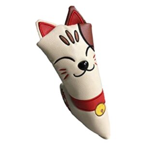 #N/A Golf Blade Putter Head Cover Protector Club Headcover Lucky Cat Golfer Gift