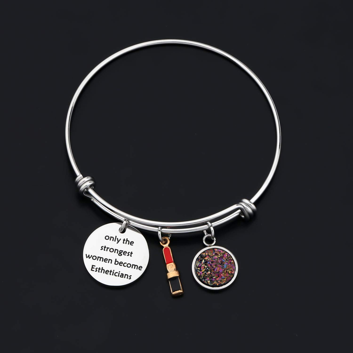 Gzrlyf Estheticians Bracelet Funny Esthetician Gifts Beautician Gifts Makeup Artists Gifts Only the Strongest Women Become Estheticians (Bracelet)