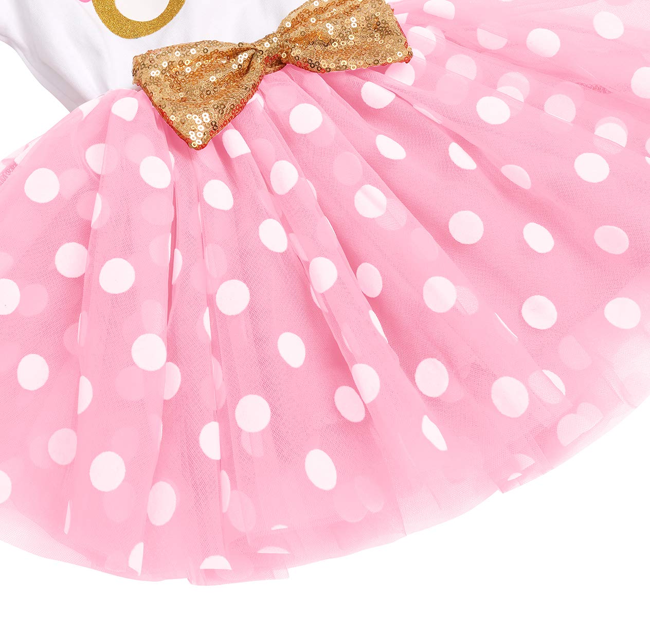 First Birthday Girl Outfit It’s My 1st Birthday Outfits Cake Smash Photo Props Baby Shower Christmas Outfit Pink Tutu Skirts Mouse Dress Toddler Summer Clothes Short Sleeve Tutu for Toddler 1 Year