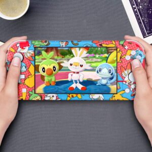 DLseego Switch Lite Skin Cute Animals Pattern Full Wrap Skin Protective Film Sticker Design for Nintendo Switch Lite-Multicolor