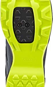 Giro Gauge Men Clipless Mountain Bike Shoes - Dark Shadow/Citrine Green Cover (2020), 47