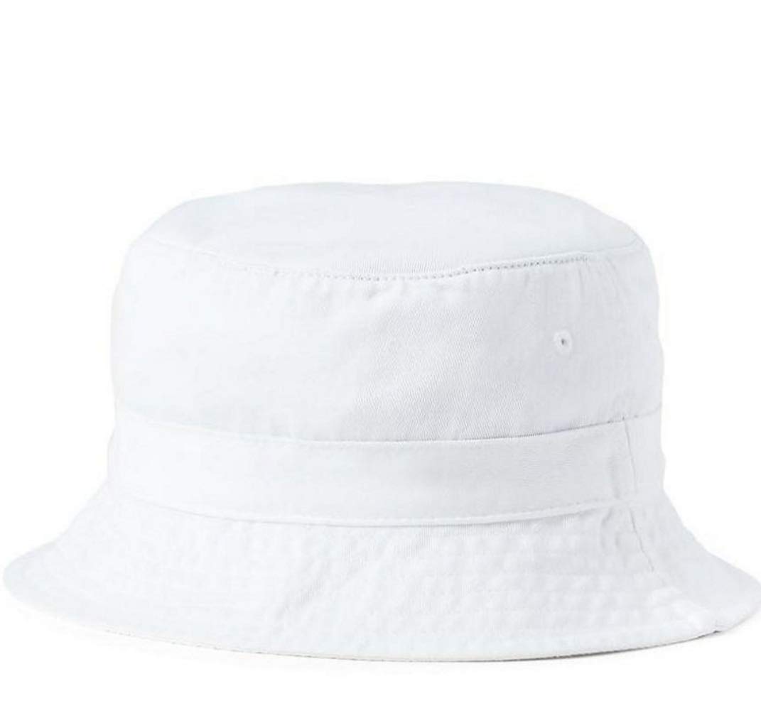 Ralph Lauren Polo Mens Cotton Bucket Hat (L/XL, White)