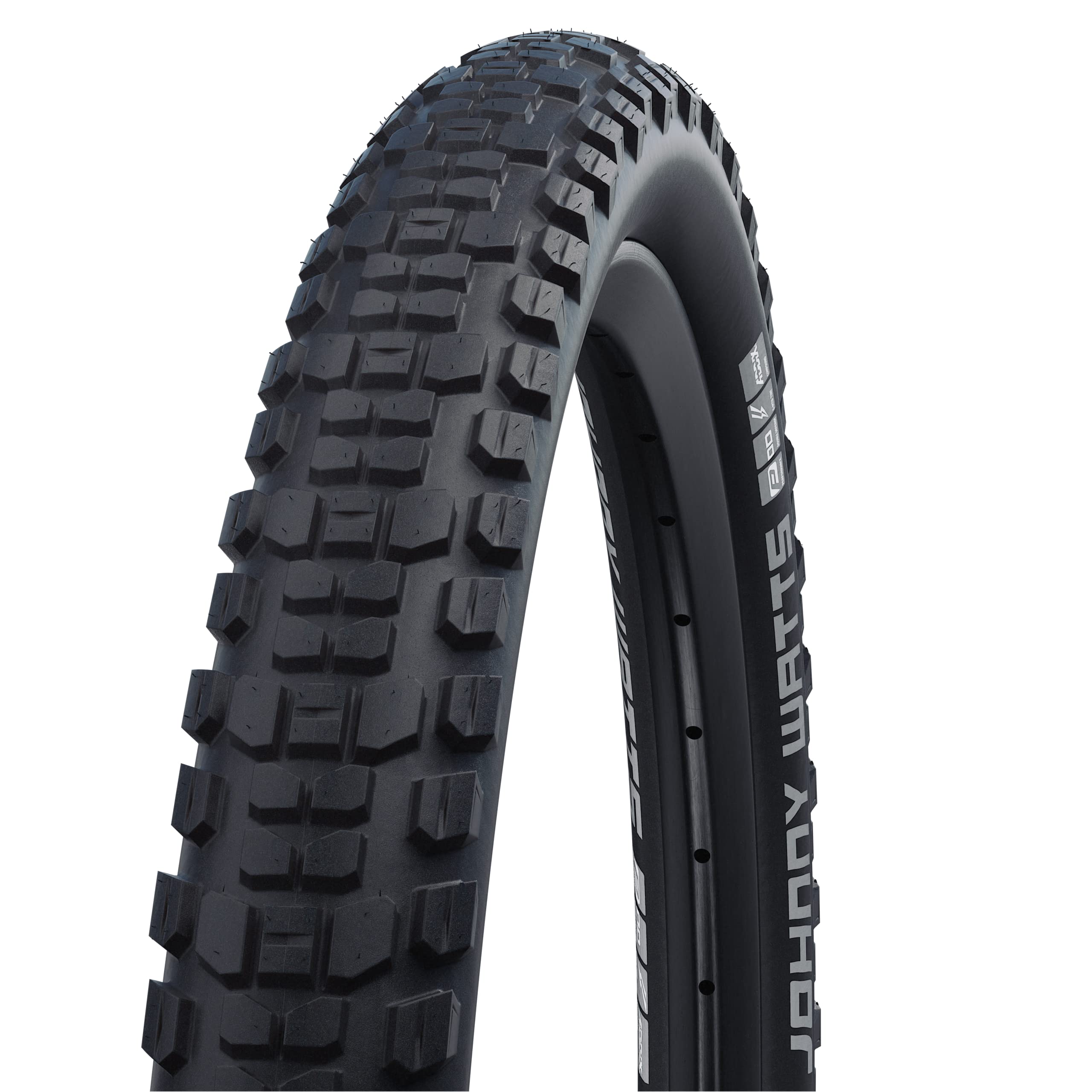 Schwalbe Unisex's Johnny WATTS Perf, DD, RaceGuard, Folding Tyres, Black, 60-622