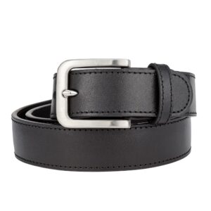 vici tactical men's steel core leather gun belt for concealed carry 36, black