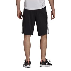 adidas mens Designed 2 Move 3-stripes Primeblue Shorts, Black/White, Large US