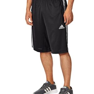 adidas mens Designed 2 Move 3-stripes Primeblue Shorts, Black/White, Large US