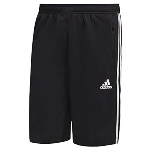 adidas mens Designed 2 Move 3-stripes Primeblue Shorts, Black/White, Large US