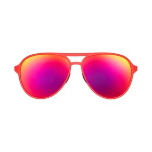 Goodr Mach GS Polarized Sunglasses Captain Blunt's Red-Eye, One Size - Men's