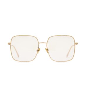 evee square oversized anti-blue light glasses for women with flat lenses and metal frame - gold oversized square sunglasses - (kelly)