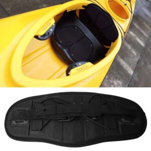 PupilashSeat Backrest- Kayak Backrest Pad Adjustable Kayak Non-Slip Canoe Seat Backrest Comfortable Pad Black