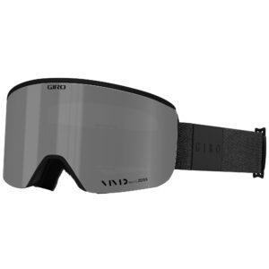 giro axis ski goggles - snowboard goggles for men - black mono strap with vivid onyx/vivid infrared lenses