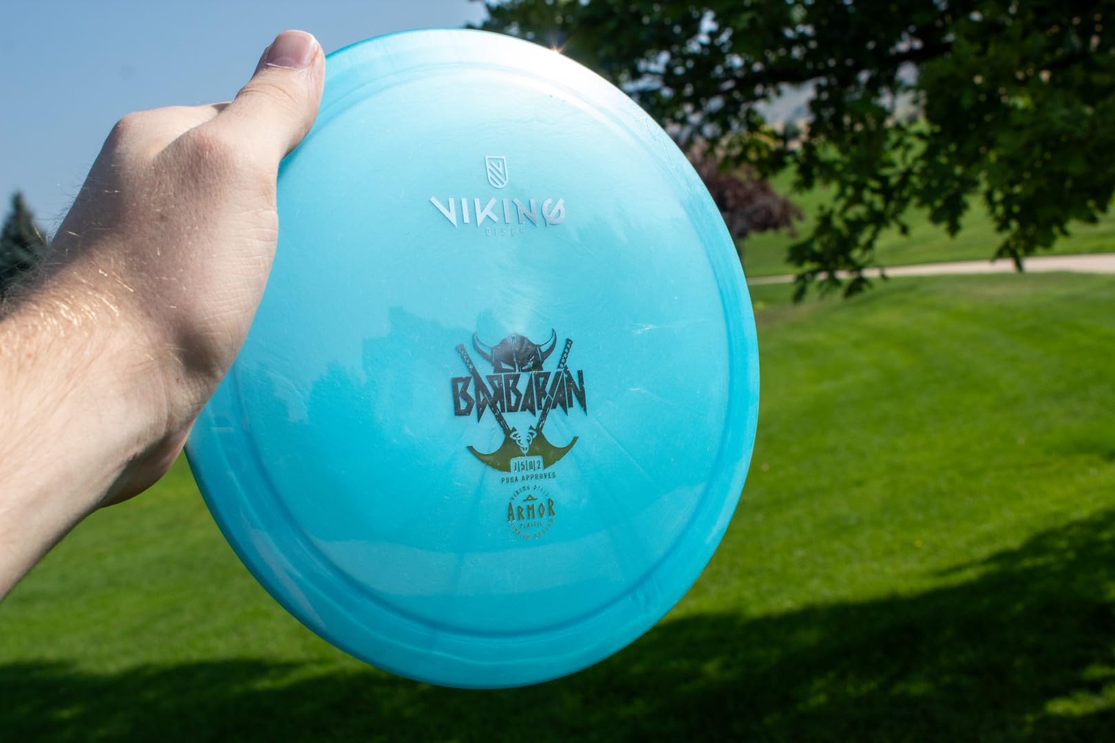 Viking Discs | Barbarian | Straight Flying Disc Golf Driver | Armor Plastic