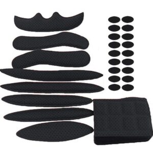 heropie helmet padding kit, 27pcs bicycle replacement universal foam pads set for bike motorcycle cycling helmet