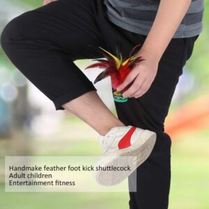 Vbestlife 5PCS 20CM Height Chinese Jianzi Foot Kick Foot Exercise Ourdoor Family Toy Kick Shuttlecock