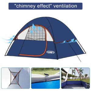 Camping Tent 2 Person, Waterproof Windproof Tent with Rainfly Easy Set up-Portable Dome Tents for Camping