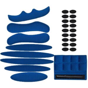 heropie helmet padding kit, 27pcs bicycle replacement universal foam pads set for bike motorcycle cycling helmet