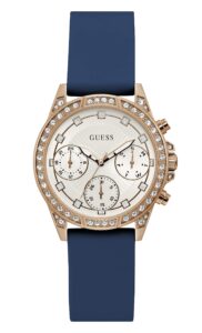 guess women's gw0222l2 rose gold stainless steel quartz casual