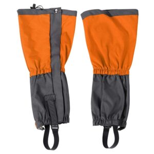 RiToEasysports Leg Gaiters Waterproof Snow Boot Gaiters for Outdoor Backpacking Climbing Fishing Hunting(Orange)