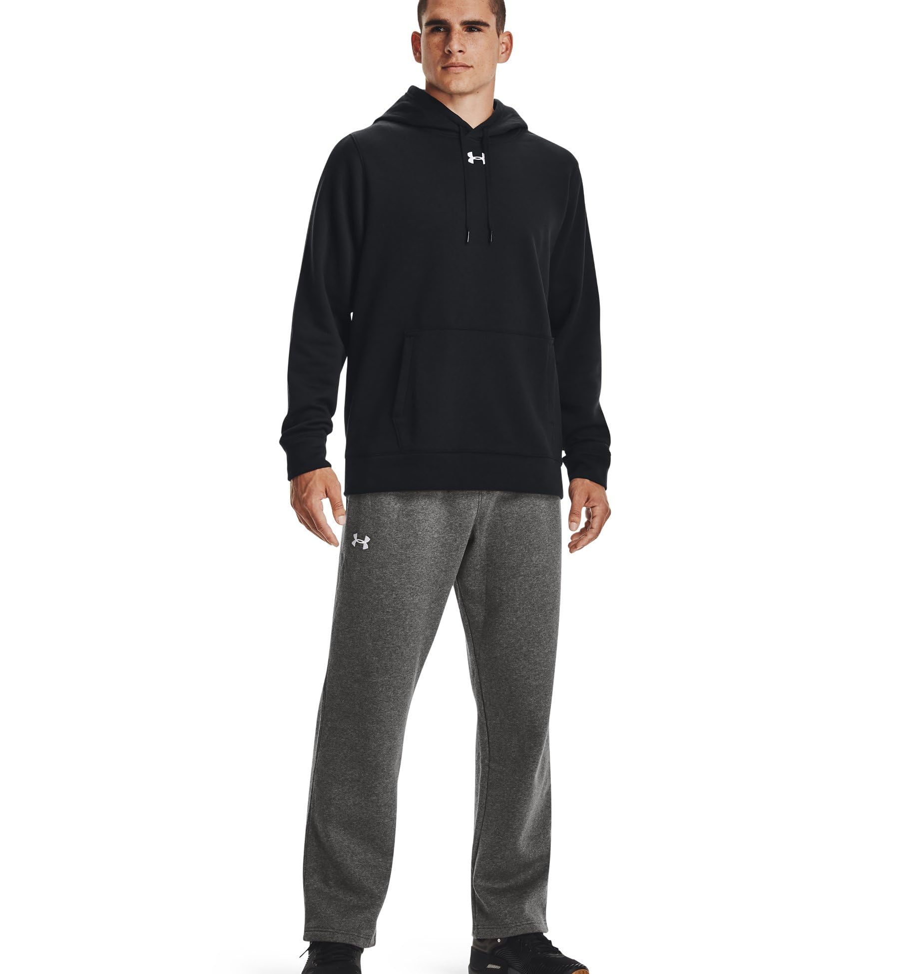 Under Armour Men's UA Hustle Fleece Hoodie MD Black