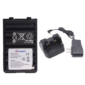 fnb-v94 1800mah ni-mh battery with cd-47 charger compatible for yaesu vertex ft-60r ft-60 vx-150 vx-160 vx-180 standard horizon hx270s hx370s hx500s radio