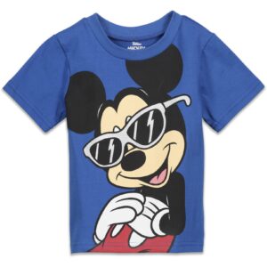 Disney Mickey Mouse Big Boys T-Shirt and Mesh Shorts Outfit Set Navy-Blue 8