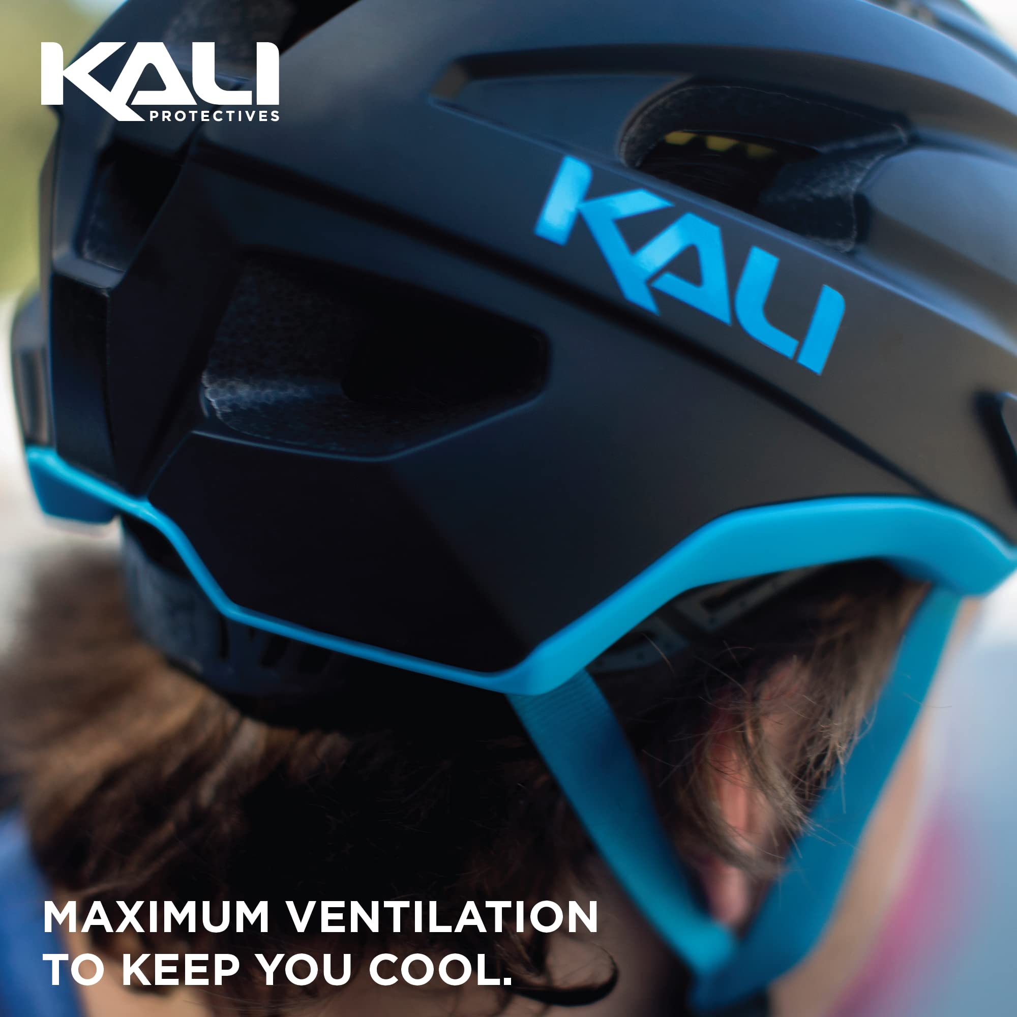 Kali Protectives Pace Solid Adult Off-Road BMX Cycling Helmet - Matte Black/Grey/Small/Medium