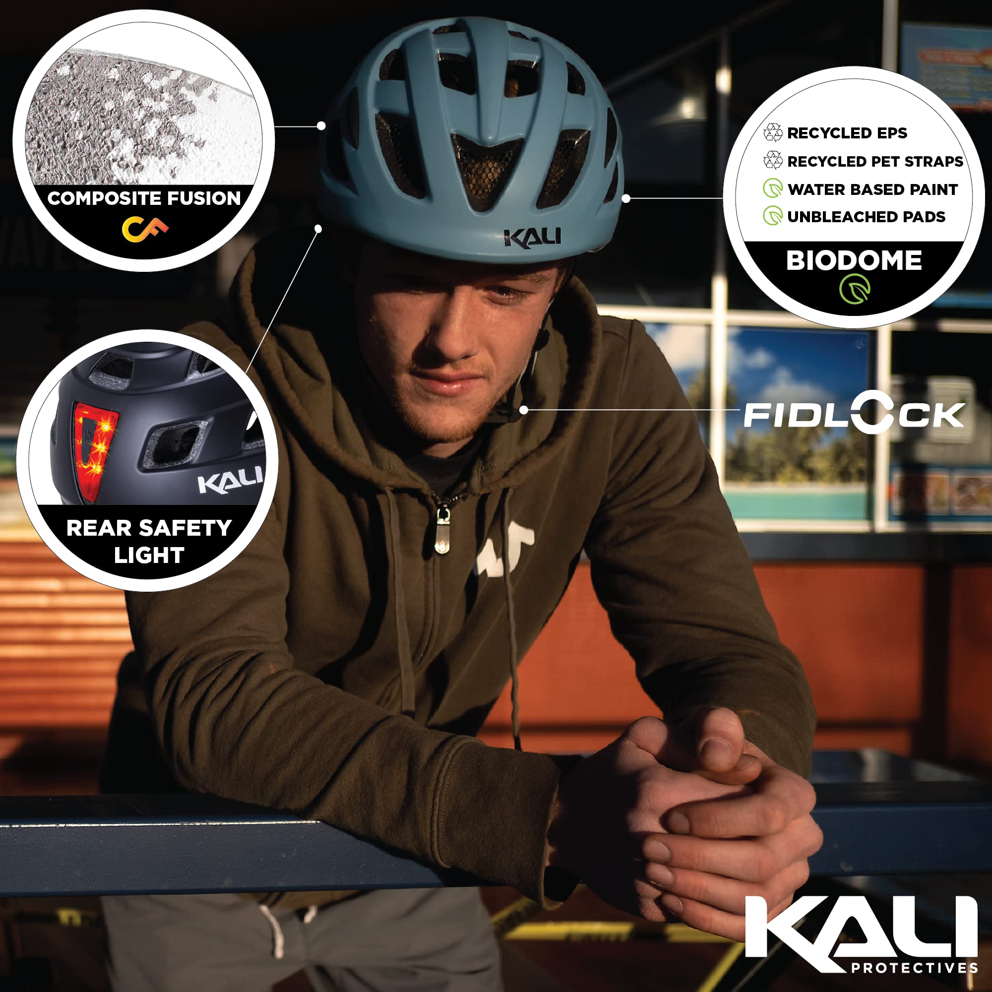 Kali Protectives Central, Solid Matte Moss, L/XL (0250521117)