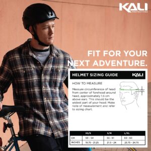 Kali Protectives Cruz Bike Helmet - Lightweight and Adjustable with Ventilation and Eye Protection Visor - Easy Adjustment Buckle for Men and Women - Urban Cycling Helmet for Kids and Adults