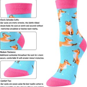 sockfun Funny Gifts for Girls Girls Socks Fun Kids Socks for Girls 4-6 Years, Novelty Panda Cat Dog Fox Socks