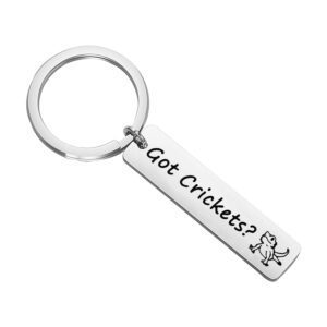 feelmem got crickets bearded dragon keychain funny lizard gift animal reptile keyring bearded dragon pet lizard lover gift reptile lover gift (got crickets)