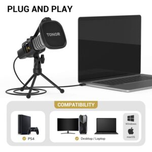 TONOR USB Microphone TC30 and USB Microphone Kit Q9