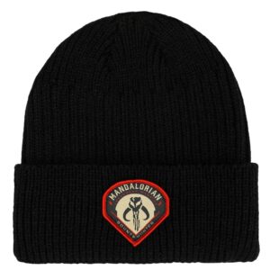 star wars mandalorian patch beanie