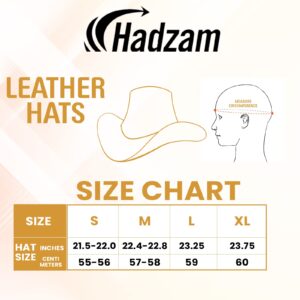 Shapeable Leather Cowboy hat into Outback hat Western Vintage Australian Hats for Men & Women