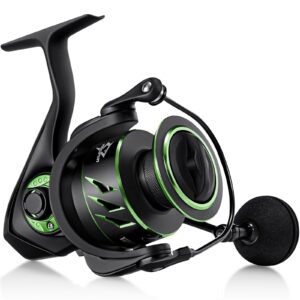 piscifun viper x spinning reel, ultralight 6.2:1 high speed spinning fishing reel, 10+1bb, carbon fiber 33 lb max drag,4000 series