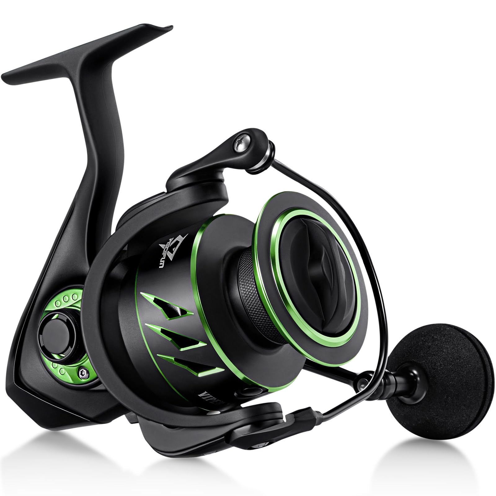 Piscifun Viper X Spinning Reel, Ultralight 6.2:1 High Speed Spinning Fishing Reel, 10+1BB, Carbon Fiber 33 LB Max Drag,4000 Series