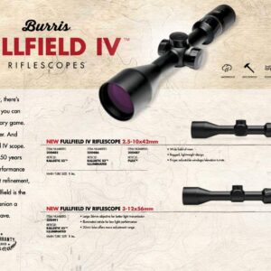 Burris Fullfield IV Hunting Rifle Scope, 3-12x42mm, Illuminated C4 Wind MOA Reticle