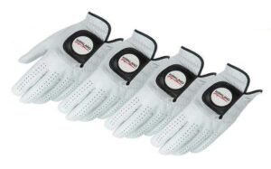 kirkland signature premium leather golf glove for left handed - 4-pack small