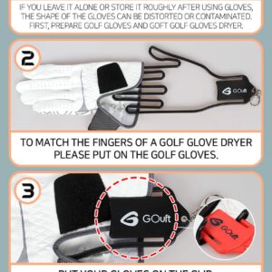 GOuft Golf Glove Stretcher/Golf Glove Dryer (Key Chain) (Red)