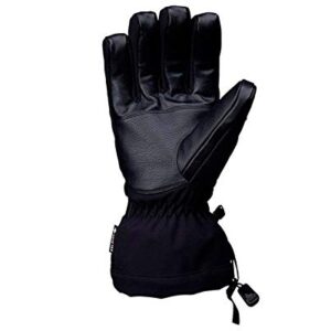 Kombi Men's Durable Waterproof Windproof Breathable Cold Weather Insulated Sanctum Glove, Black, Large