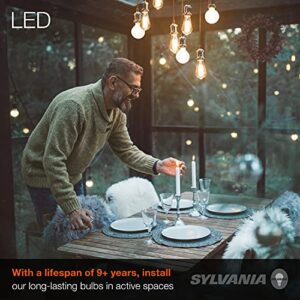 SYLVANIA ECO LED Light Bulb, G25 Globe, 40W Equivalent, Efficient 3.5W, 7 Year, 325 Lumens, Frosted, 2700K, Soft White - 3 Pack (40880)