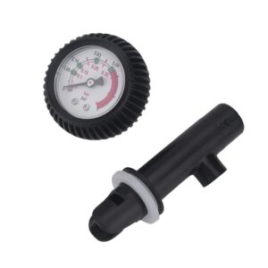 VGEBY Nylon Inflatable Boat Air Pressure Gauge Barometer for Kayak Raft Black Air Pressure Gauge