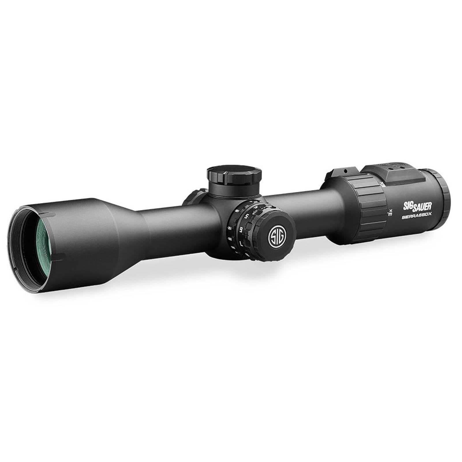 SIG SAUER SIERRA6BDX 3-18x44mm 30mm Maintube F2 / Second Focal Plane Riflescope with Integrated BDX Ballistic Data Xchange 2.0 - Compact Lightweight Durable Waterproof Fogproof Hunting Rifle Scope