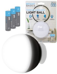 bright basics ultra bright led vanity light portable wireless ball lamp mirror lights