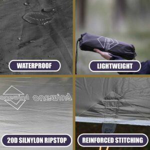 onewind Hammock Tarp Shelter Rainfly Kits Camping Tent -11' Hammock-12' Tarp