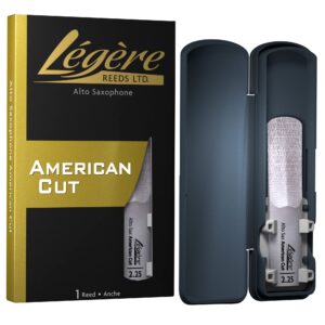 légère reeds - alto saxophone reed, american cut, strength 2.25 (asa2.25) - premium synthetic woodwind reed