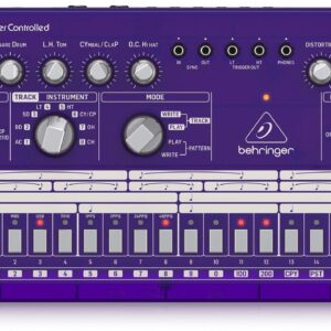 Behringer Rhythm Designer RD-6 Analog Drum Machine, Purple Translucent