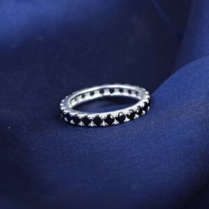 Ravishing Impressions Black Onyx 925 Sterling Silver Cocktail Ring Jewellery Gifts For women