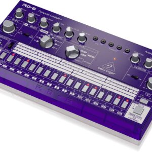 Behringer Rhythm Designer RD-6 Analog Drum Machine, Purple Translucent