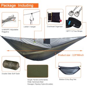 onewind Hammock Tarp Shelter Rainfly Kits Camping Tent -11' Hammock-12' Tarp